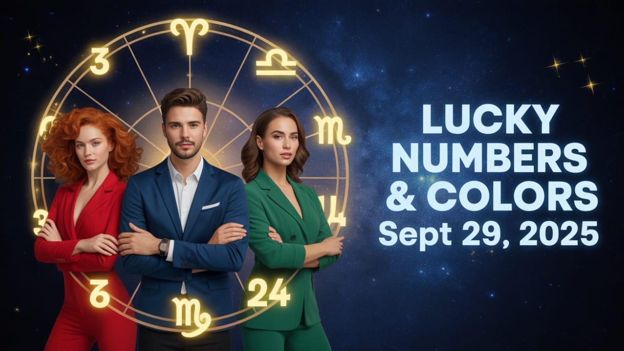 Lucky Numbers & Colors for 3 Lucky Signs – Sept 29, 2025